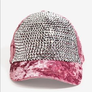 None | Accessories | Crystal Velvet Cap | Poshmark